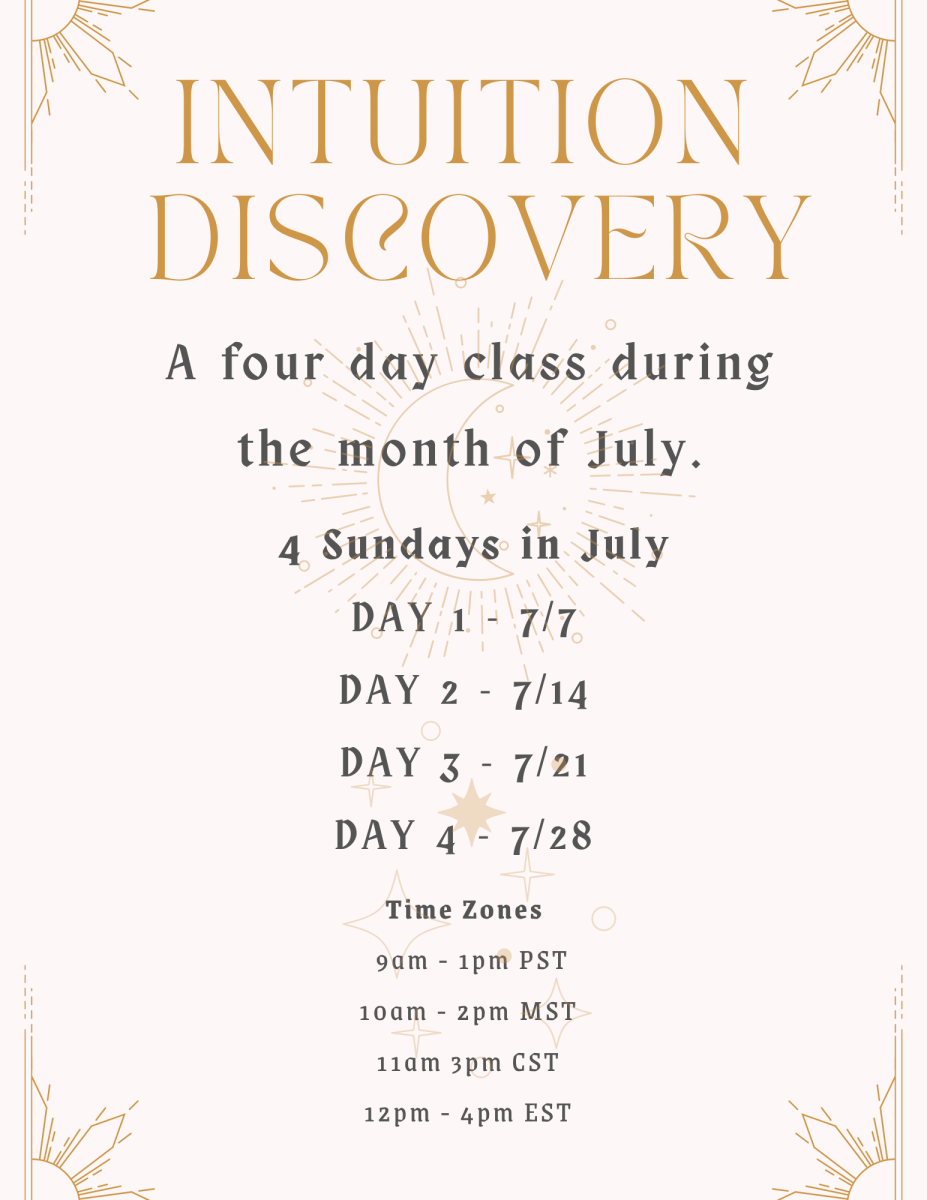 Intuition Discovery – New Class in July – Now Accepting Students | Lisa ...